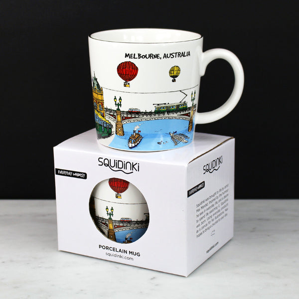 Porcelain Mug: Melbourne – Squidinki